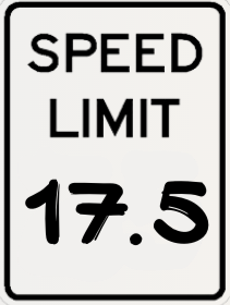 Driving - Speed Limit 17.5 MPH – Celebrate Safety, Inc.